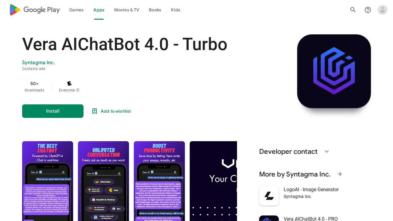 Vera AIChatBot - BestofAI